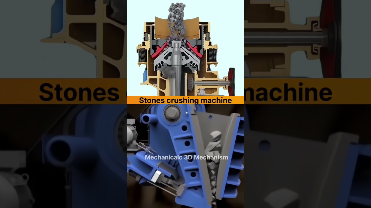 Stones 🪨 crushing ⚙️ mechanism #automobile #3danimation #3dprinting #engineering #mechanical