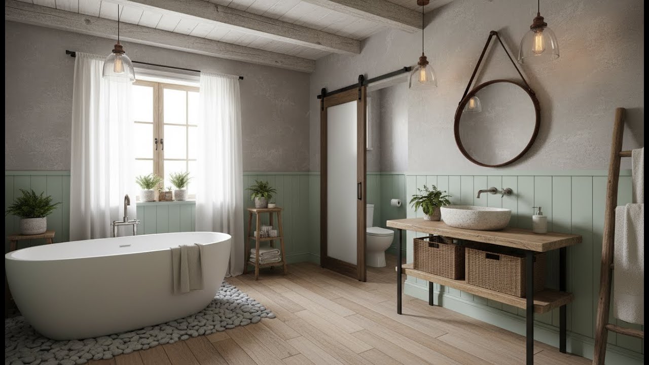 Cool Modern Rustic Bathroom Ideas That Feel Cozy, Luxury & Totally Timeless Modern Home Upgrade