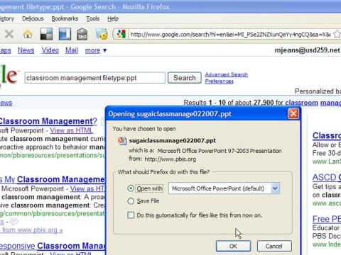 Google's Filetype Search