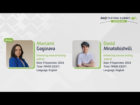 A4Q Testing Summit 2024 - Enhancing manual testing with AI