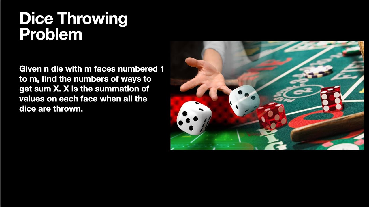 Dynamic Programming: The Dice Throwing Problem