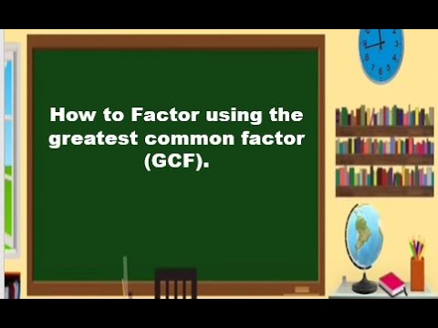 Factoring algebraic expressions using the greatest common factor