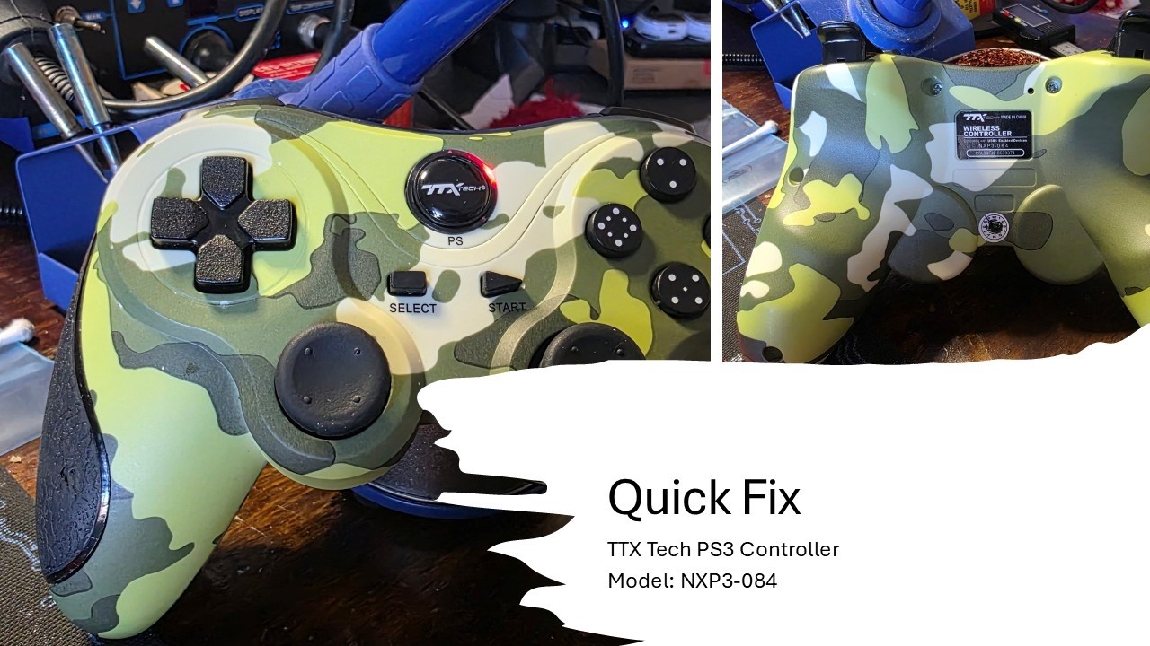(Quick Fix) TTX Tech PS3 Controller Model NXP3 084