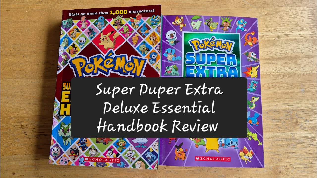 Pokemon Super Duper Extra Deluxe Essential Handbook Review #pokemon #flipthrough #booktube