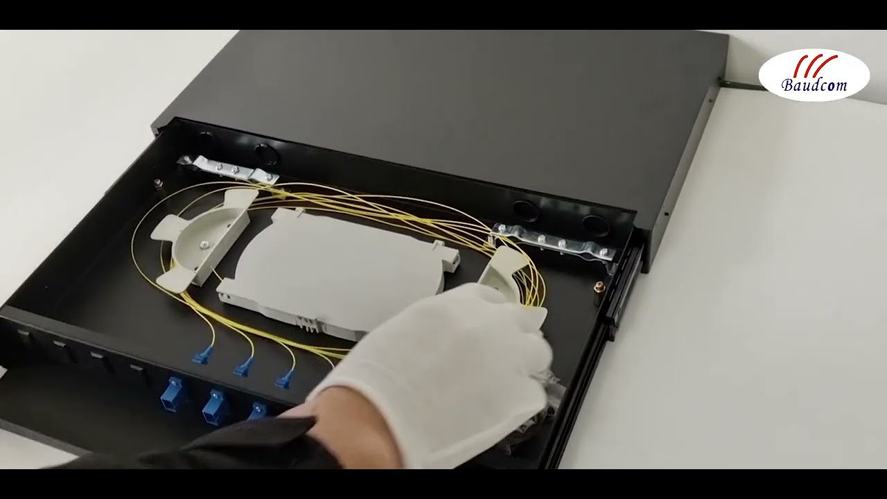 Fiber Optic Distribution Box, Drawer Type 4 Core Rack Mounting