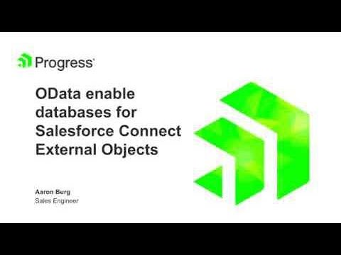 Hybrid Data Pipeline OData for Salesforce Connect