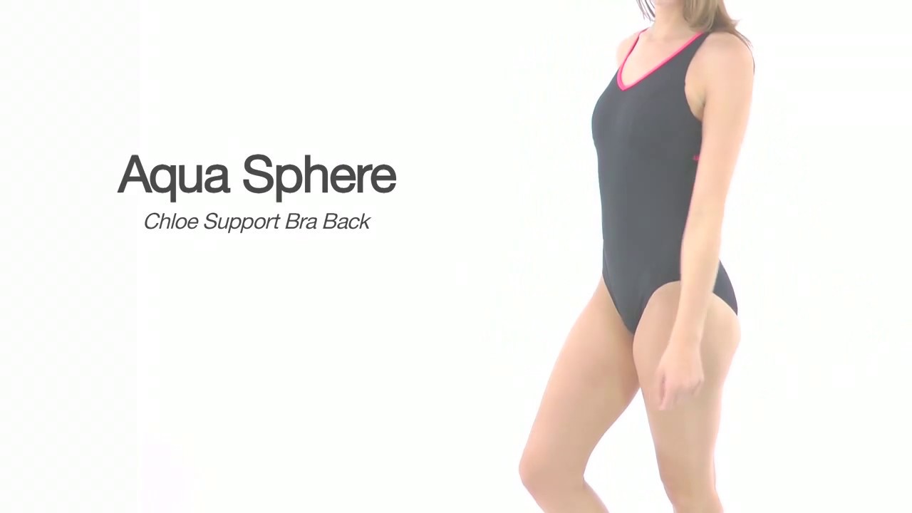 Aqua Sphere Chloe Support Bra Back One Piece Swimsuit | SwimOutlet.com
