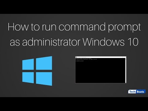 How to run command prompt as administrator windows 10