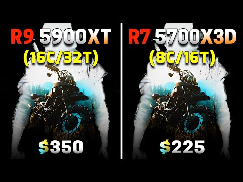 Ryzen 9 5900XT vs Ryzen 7 5700X3D | PC Gameplay Tested