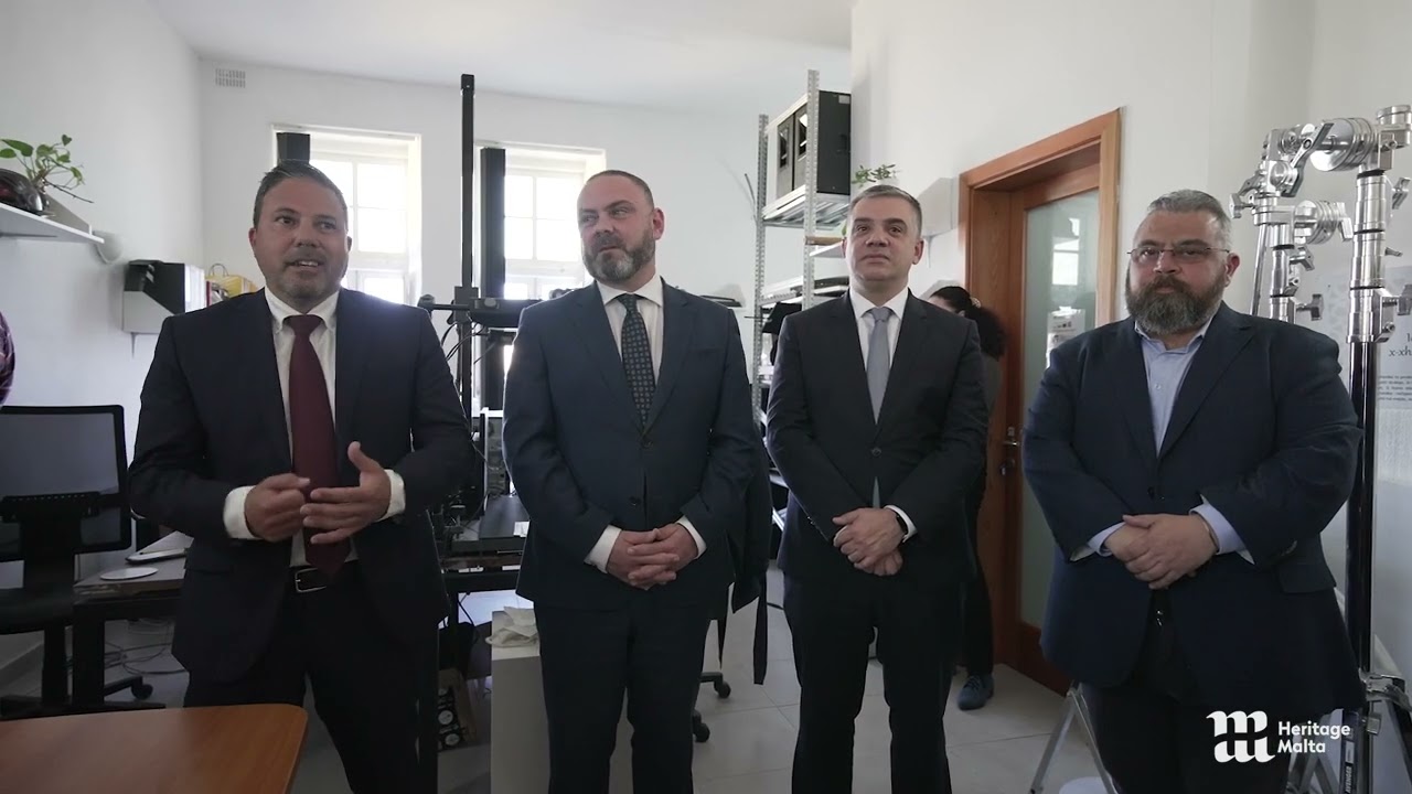 Visit to Heritage Malta’s Digitisation Unit