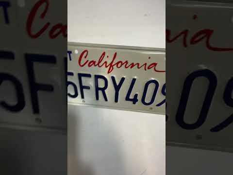California License Plate 5FRY409 Automobilia Collectibles