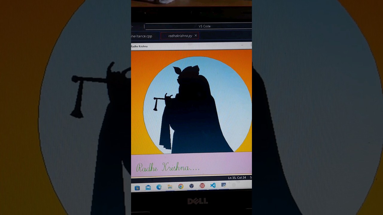 Radhakrishna Graphical representation using python programming || Radhakrishna ||Sankar Ki Tech