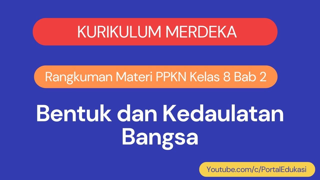 Independent Curriculum Summary of PPKN Grade 8 Chapter 2: Form and Sovereignty of the Nation