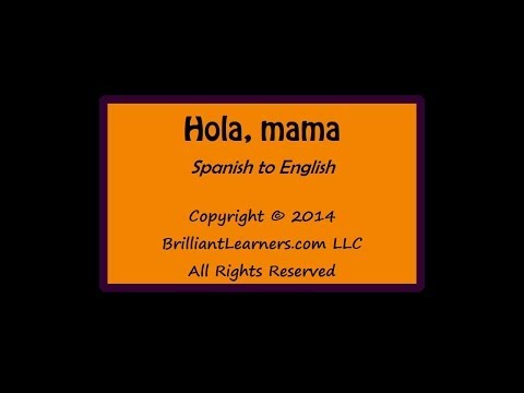 Hola, mamá-Spanish to English-Beginning Spanish Sight Word Practice