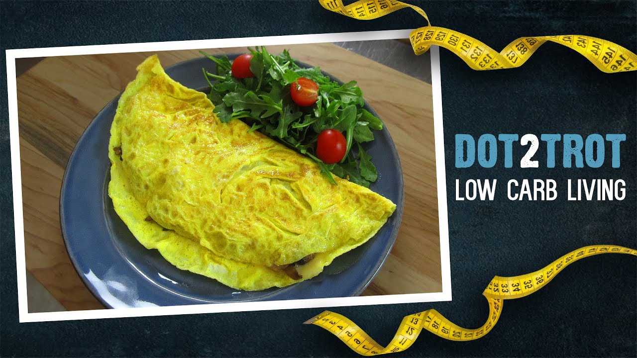 Keto Mushroom And Swiss Cheese Omelette