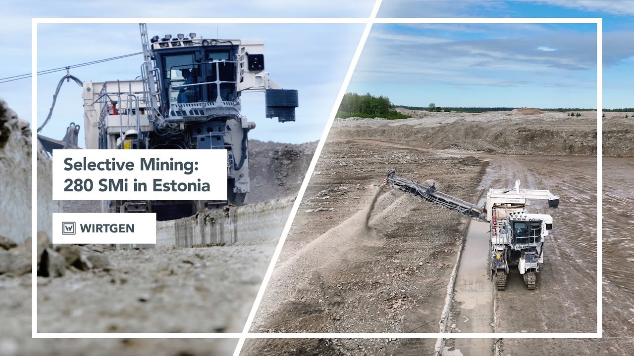 Selective Mining with Wirtgen 280 SMi: Limestone and Oil Shale Mining in Estonia
