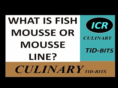 WHAT IS FISH MOUSSE OR MOUSSE LINE ? BY ICR
