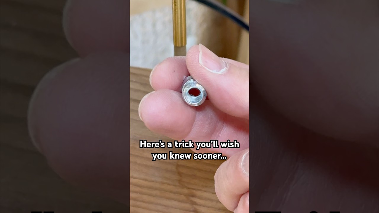 Perfectly Straight Threaded Inserts – No Jig Needed!