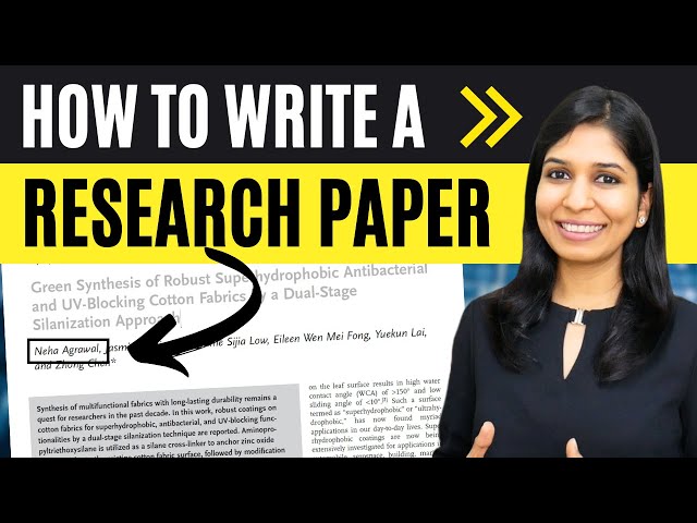 A Comprehensive Guide to Writing a Research Paper | Galaxy