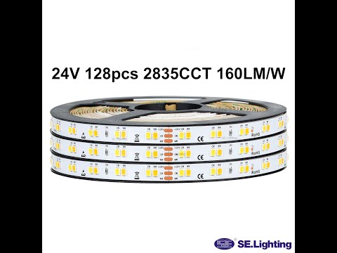 2835 LED Strip Light 128PCS CCT 24V IP20
