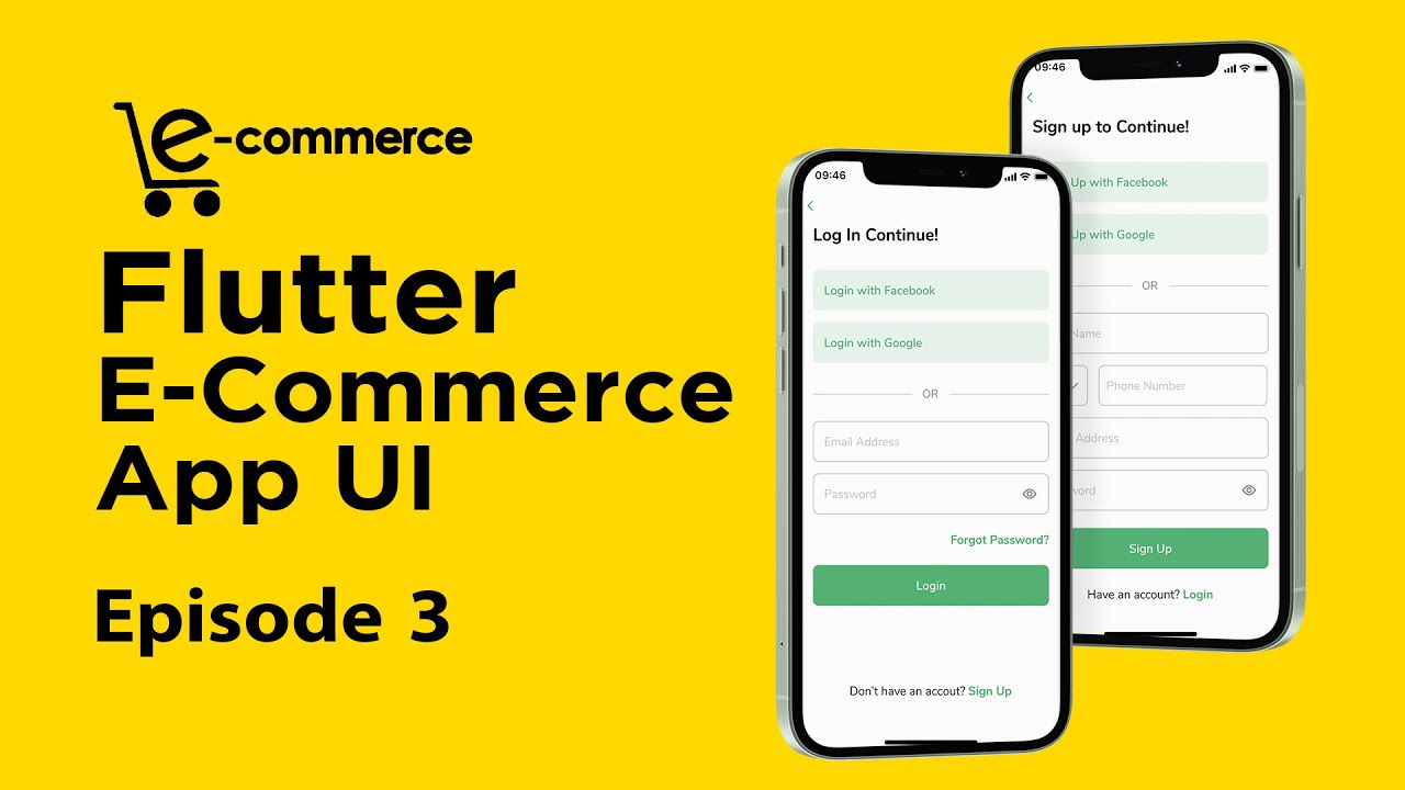 Flutter Complete E-Commerce App UI - Episode 3 - Flutter Speed Code with Source Code