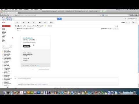 Downloading File Sent By We Transfer