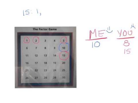 Directions for Factor Game