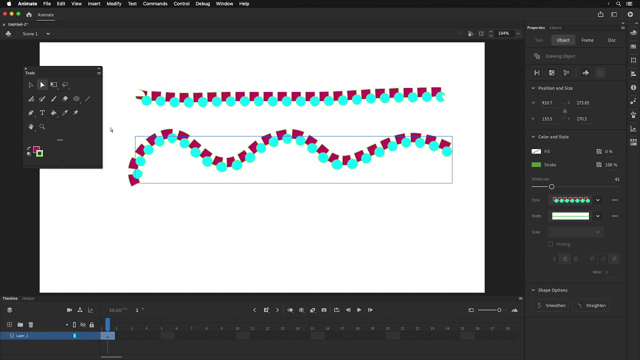 Adobe Animate CC 2021 - Creating Custom Brushes