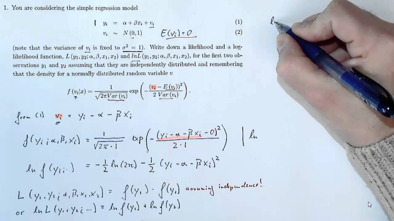 Maximum Likelihood Exercise