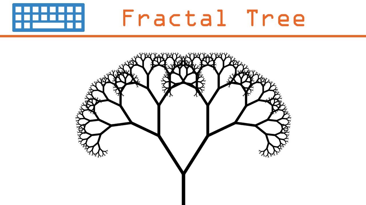 Recursive Fractal Tree in Java + Processing