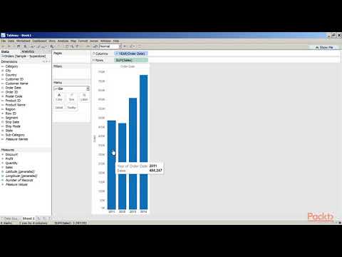 Learn Data Visualization with Tableau Discrete and Continuous| packtpub com - Mind Luster
