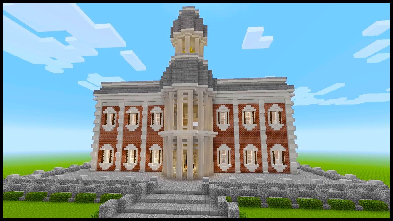Minecraft: How to Build a Town Hall | PART 1