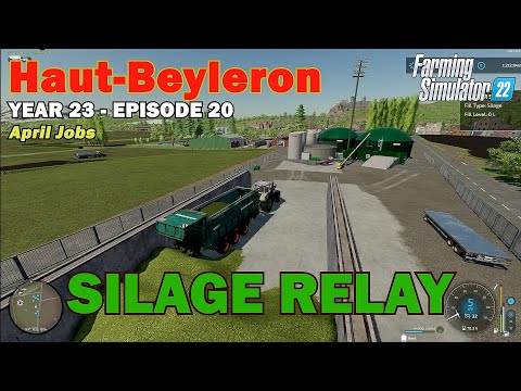 Grass Silage Bunker RELAY Mulch Grape Vines Haut-Beyleron #FS22 Timelapse Farming Simulator 22 Music