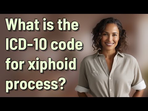 What is the ICD-10 code for xiphoid process?