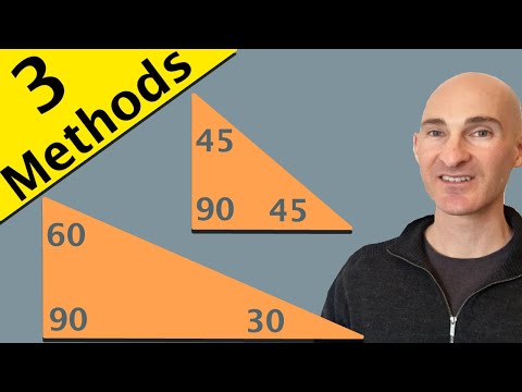 Special Right Triangles 30-60-90 & 45-45-90 (3 Easy Methods Explained)