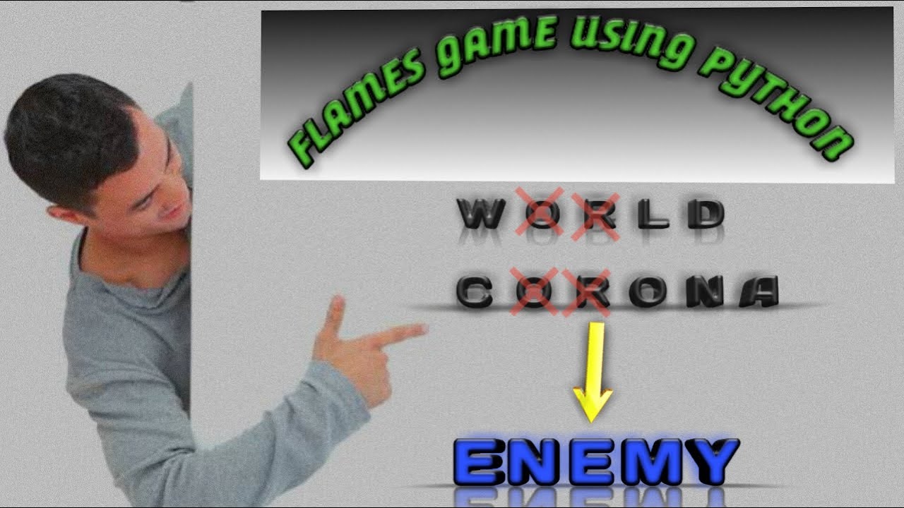 How to create FLAMES game using python (tkinter)