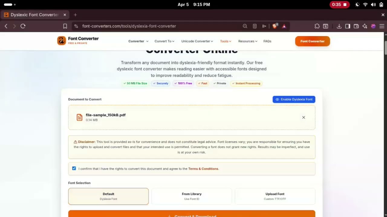 Dyslexia Font Converter in 1 Minute ⚡ Improve Reading Instantly Online