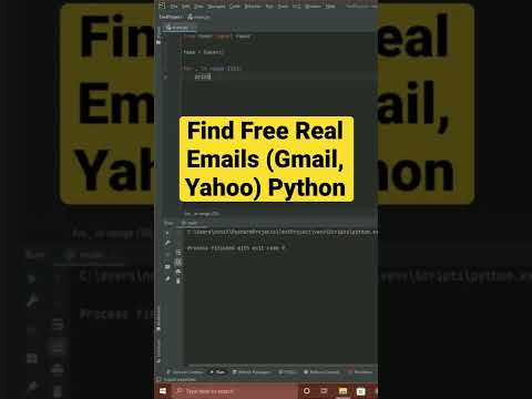 Find Free Real Emails (Gmail, Yahoo) using Python
