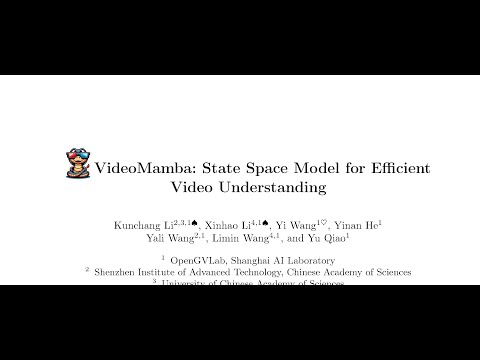 VideoMamba: State Space Model for Efficient Video Understanding