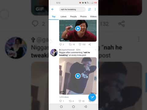 now someone explain me WTF is “nah he tweaking”