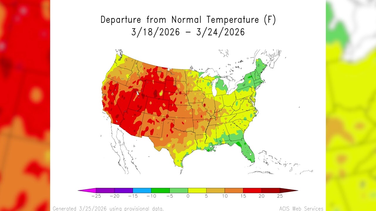 U.S. Drought Monitor March 26, 2026