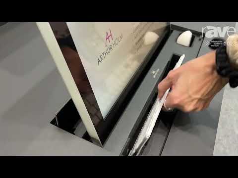 ISE 2023: Arthur Holm Demos Dynamic X2 Undercover KM Motorized Retractable Monitor
