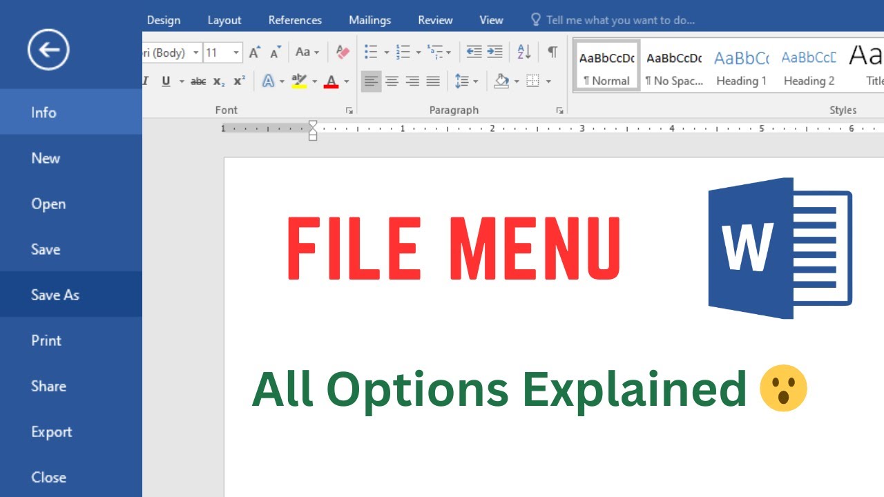 File Menu in MS-word Complete Tutorial. You must know these Options| MS Word Tutorial Part 4
