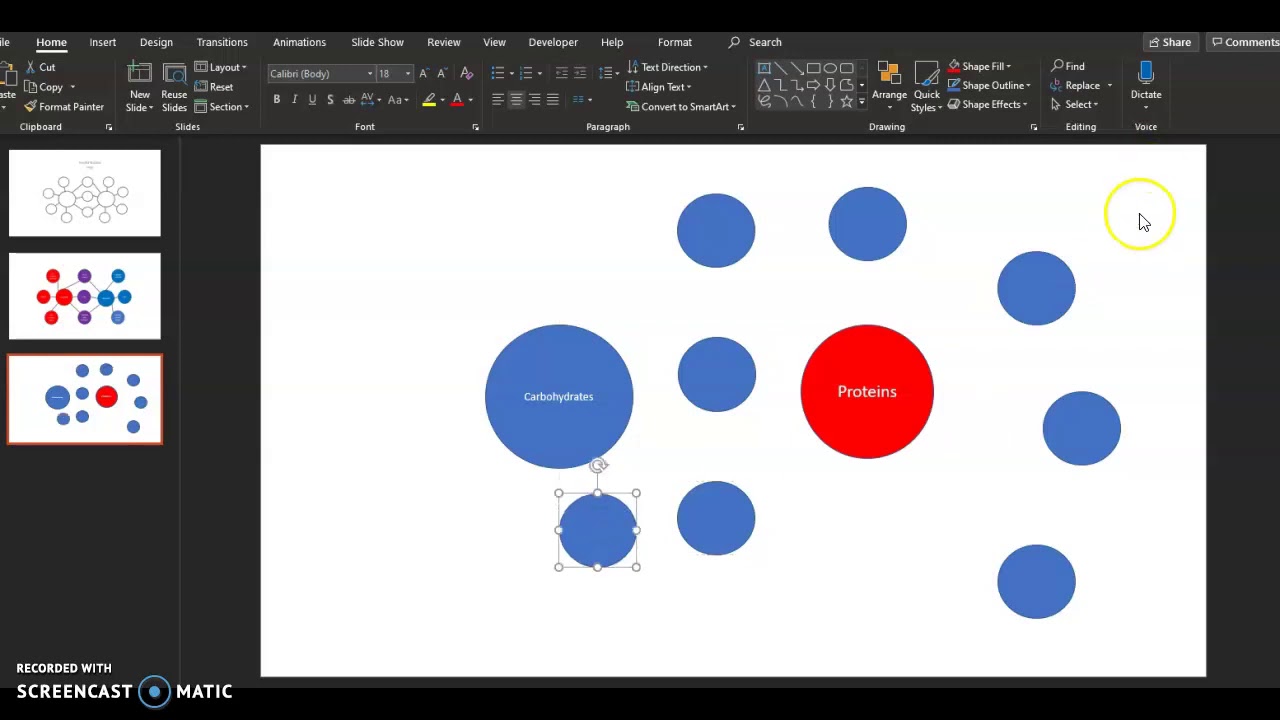 Double Bubble maps in powerpoint