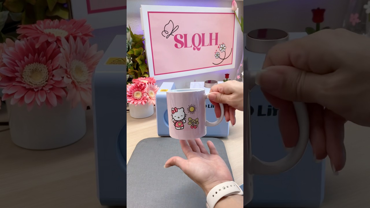 Cómo hacer tazas personalizadas  #pydlife #mugpress #sublimacion #sublimation #mugs #hellokitty
