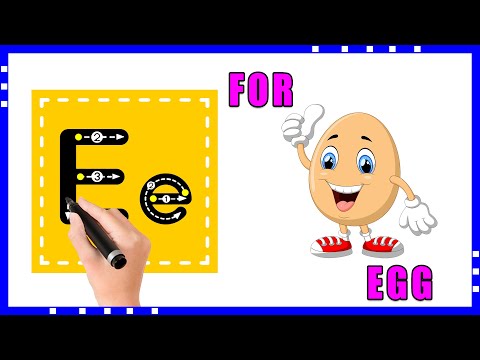 5 Words From E | Tracing Letter E | Educational Videos For Kids