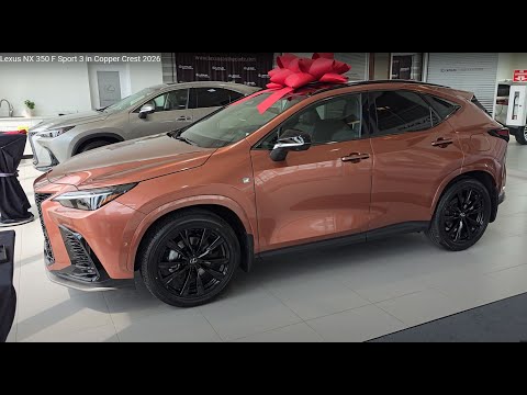 2026 Lexus NX 350 F Sport 3 in Copper Crest - Review of Features with Walk Around