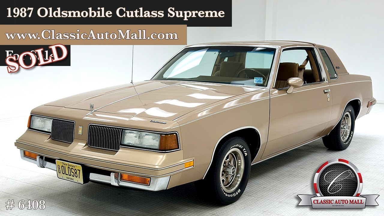SOLD 1987 Oldsmobile Cutlass Supreme Low Miles - Consignments at Classic Auto Mall, #classicautomall
