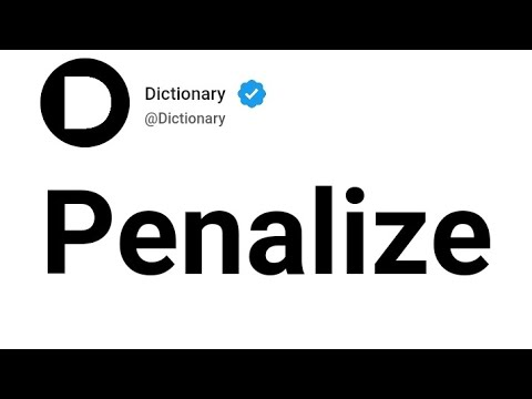 Penalize Meaning In English