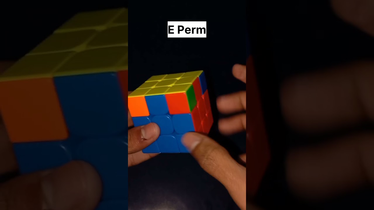 Advanced PLL Algorithms #3 - E Perm #shorts #rubikscube